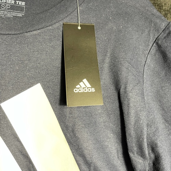adidas | Shirts | Nwt Navy Blue Adidas Logo Tee S | Poshmark